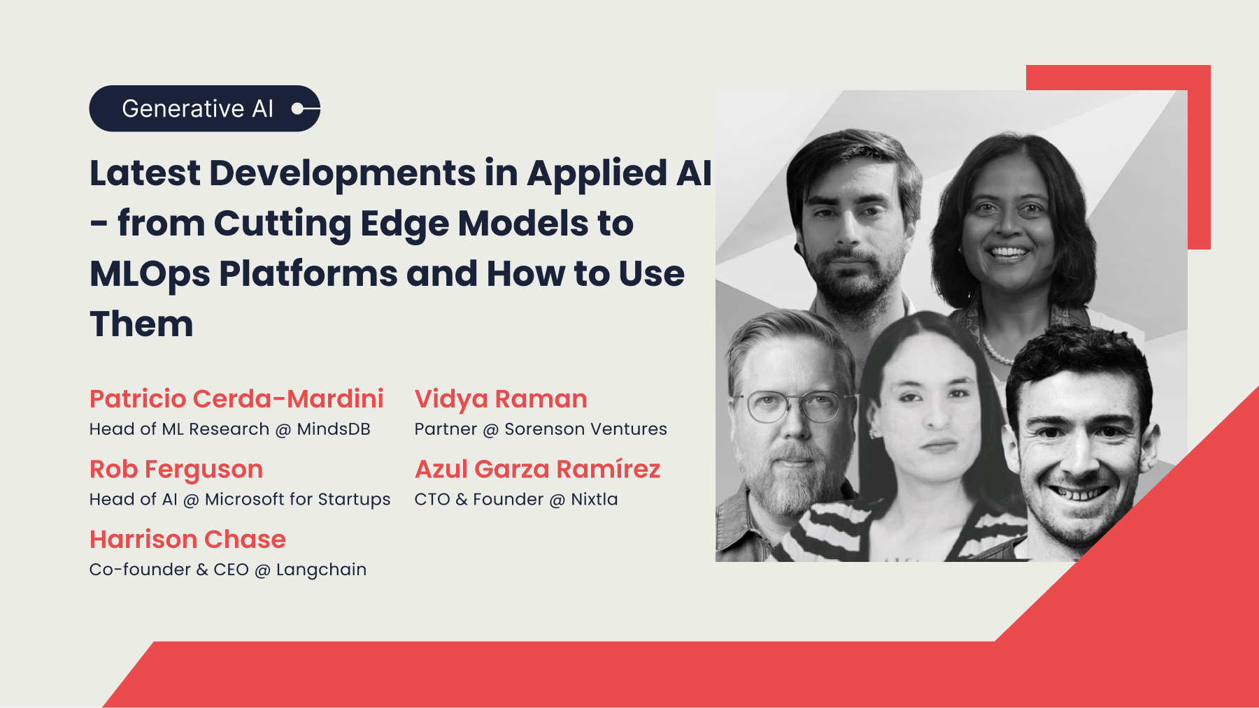 Latest Developments in Applied AI - from Cutting Edge Models to MLOps ...