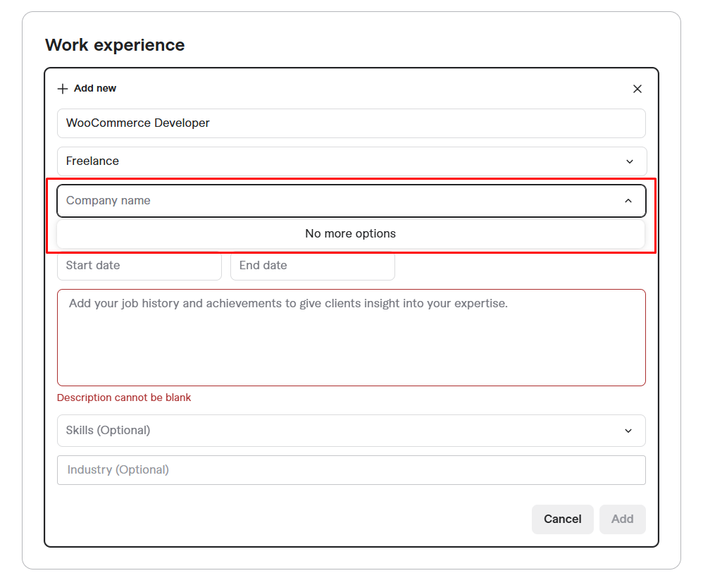 How to add my Work Experience for my Fiverr Profile? | Fiverr Community