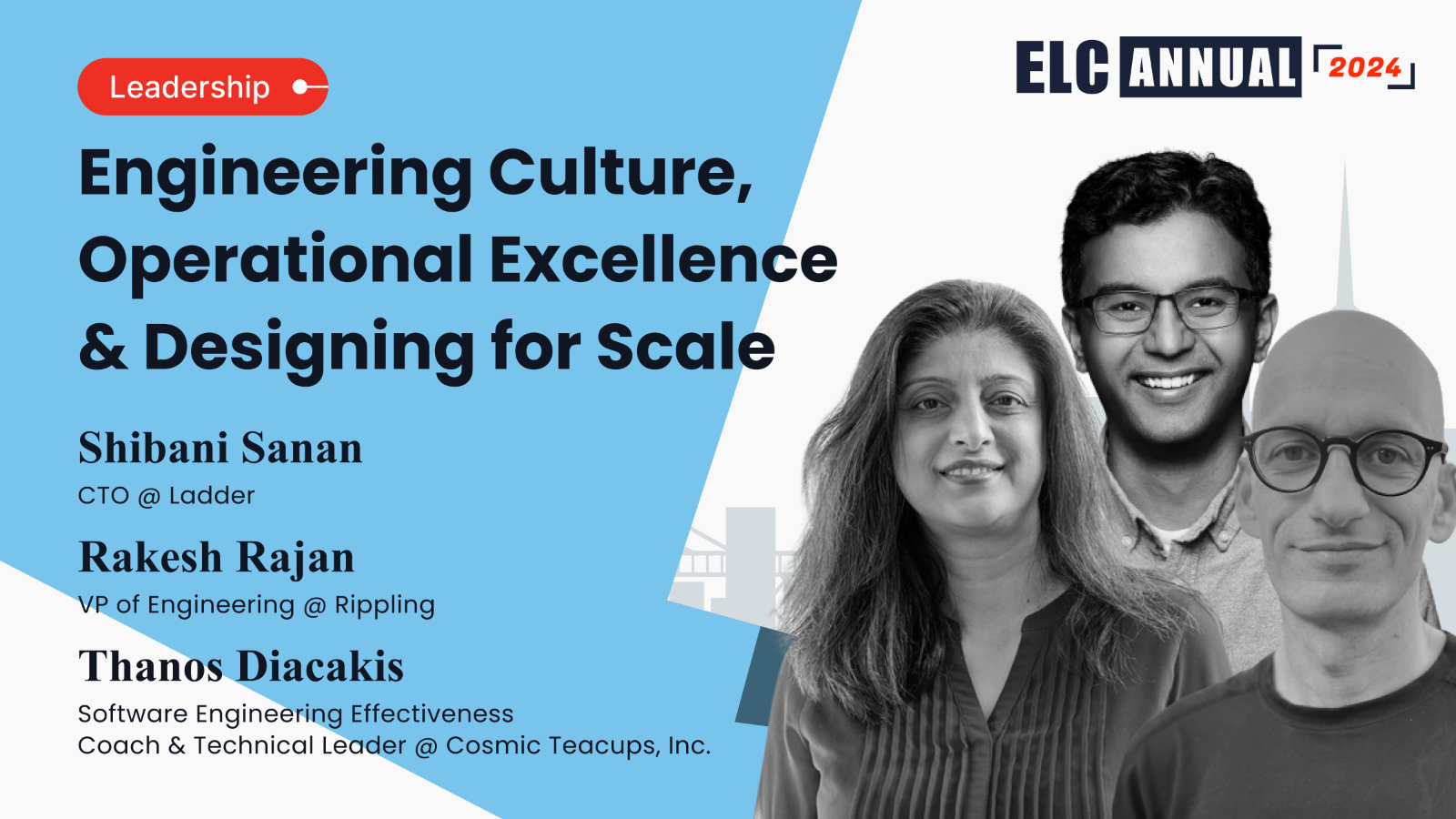 Engineering Culture, Operational Excellence & Designing for Scale - Video | ELC