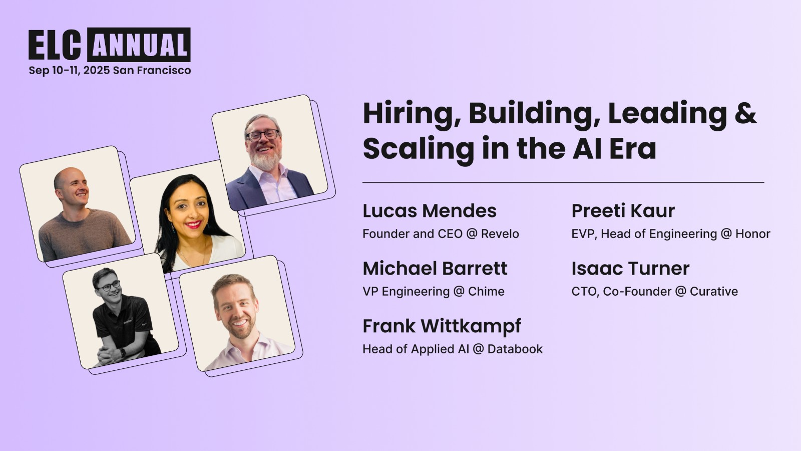 Hiring, Building, Leading & Scaling in the AI Era - Video | ELC