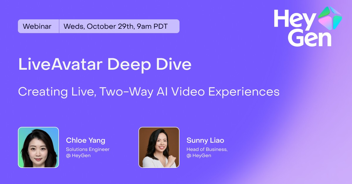 Liveavatar Deep Dive Event Heygen Hub