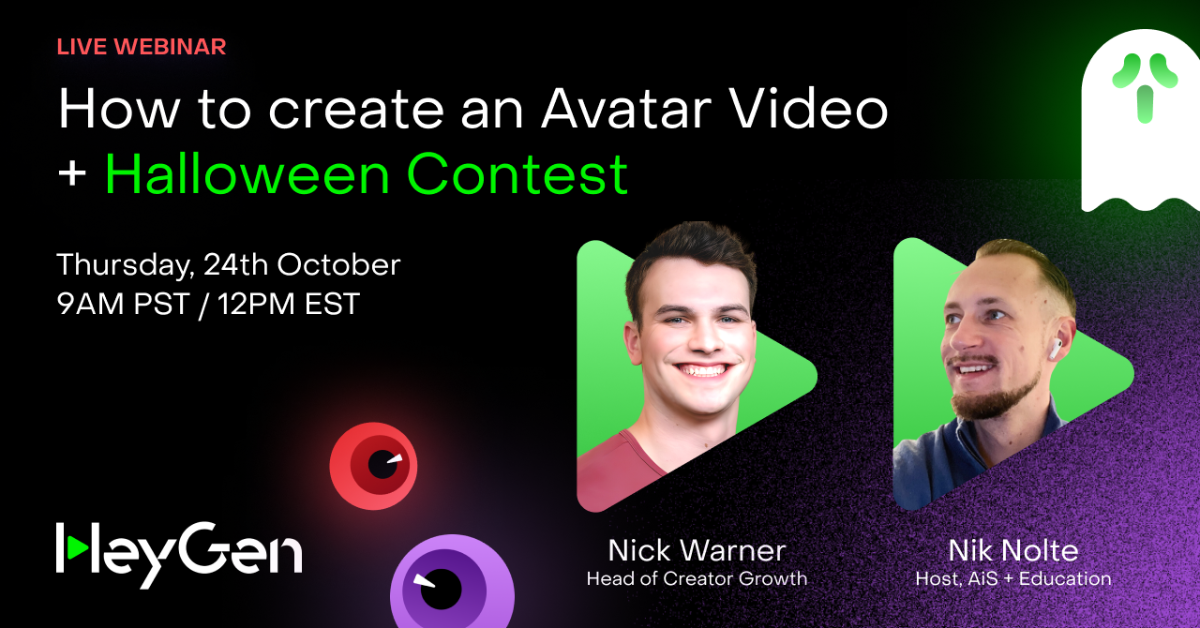 How to Create an Avatar Video & Halloween Contest - Event | HeyGen