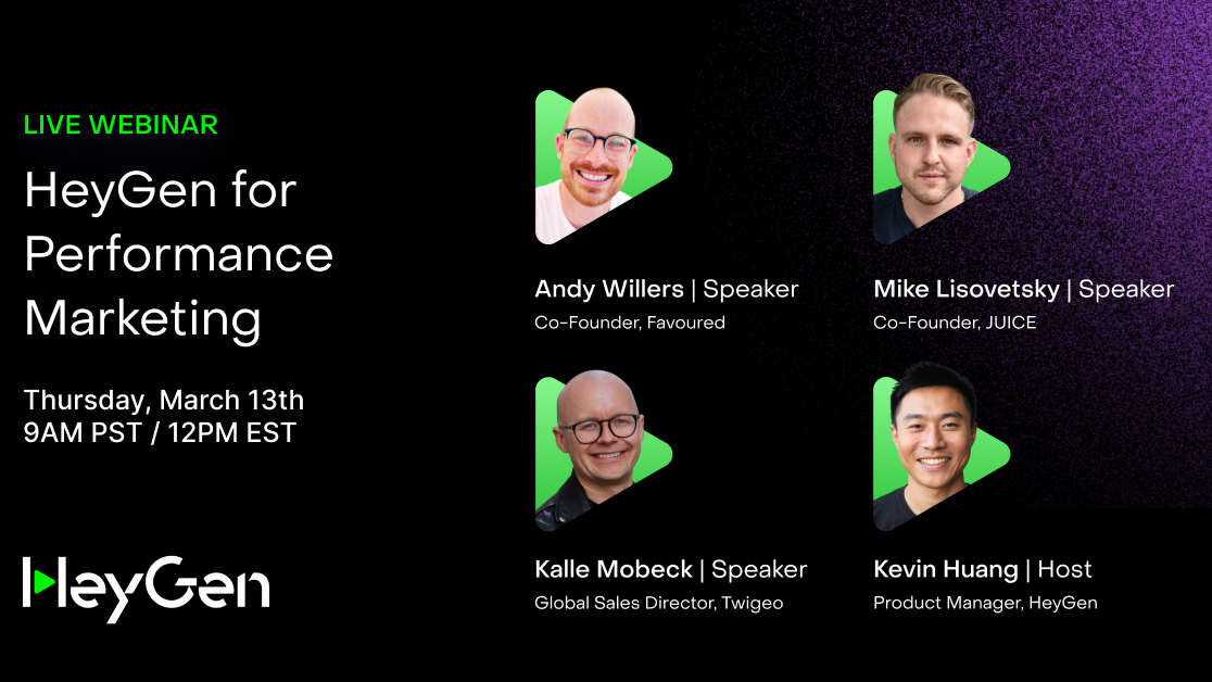 HeyGen for Performance Marketing UGC Ads