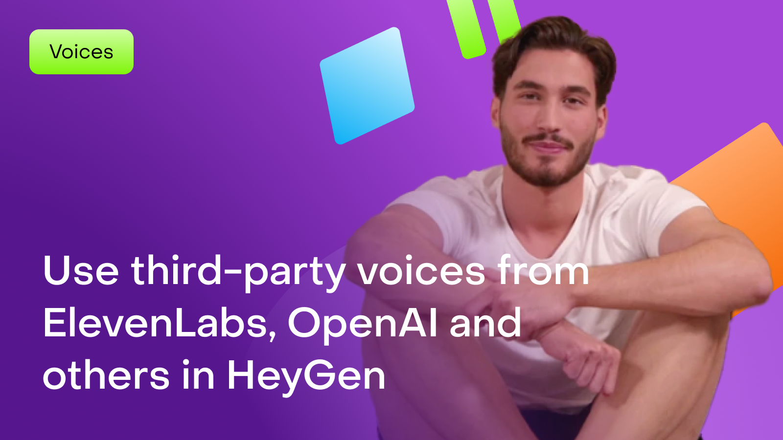 How to use third-party voices from ElevenLabs, OpenAI and others in HeyGen - Guide | HeyGen Hub