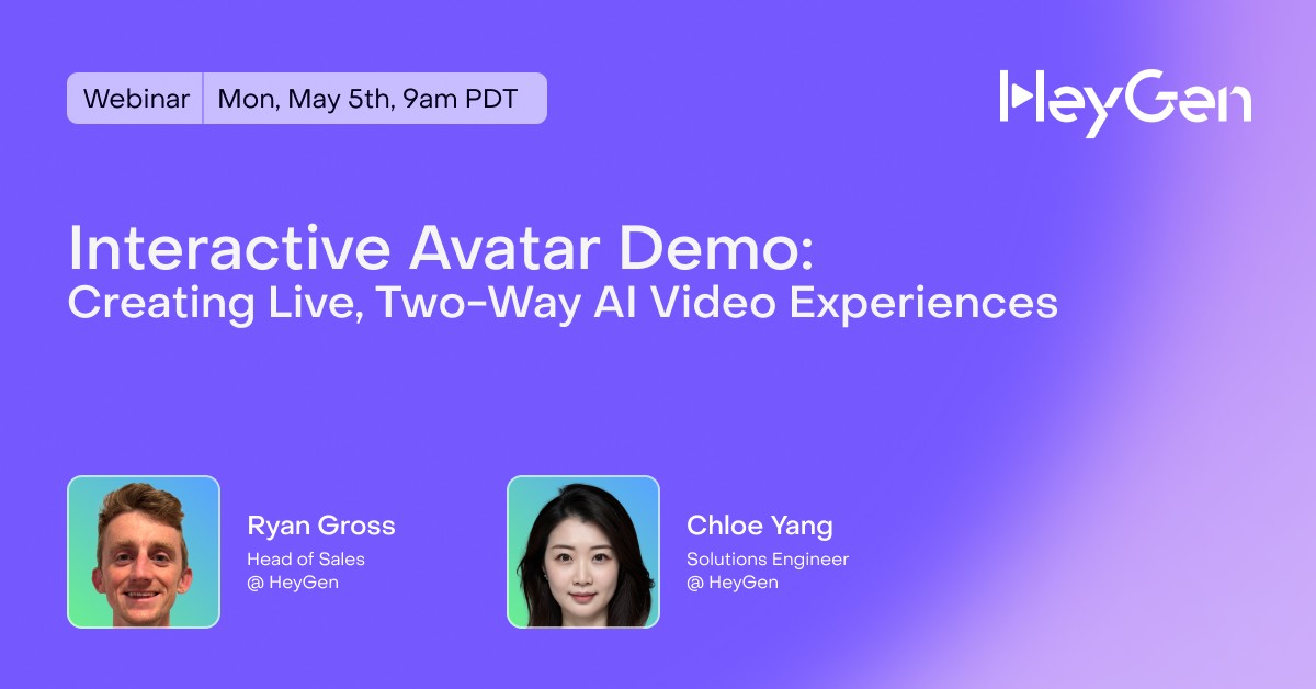 Interactive Avatar Demo: Creating Live, Two-Way Video Experiences ...