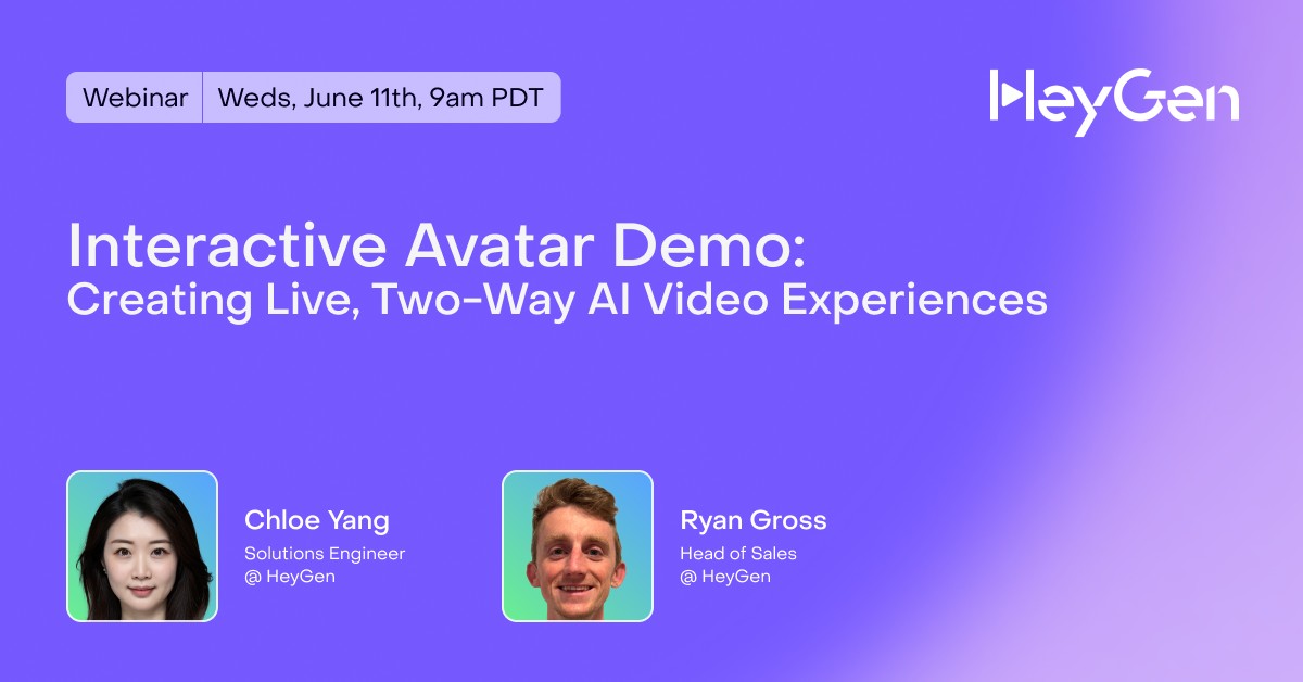 Interactive Avatar Demo: Creating Live, Two-Way Video Experiences ...