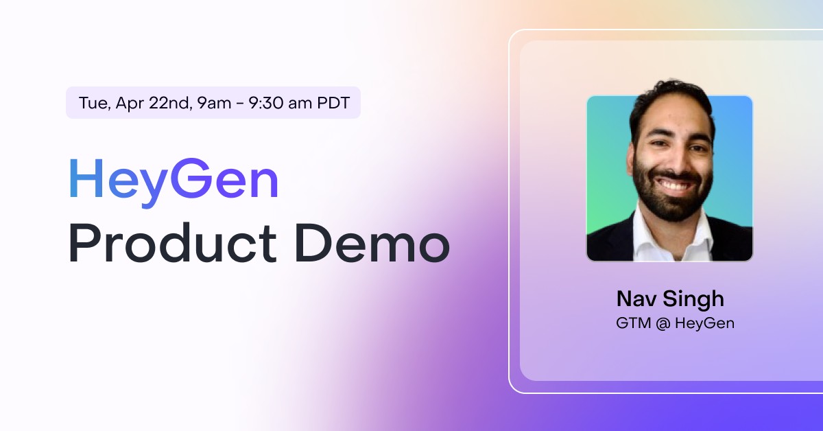 HeyGen Product Demo - Event | HeyGen