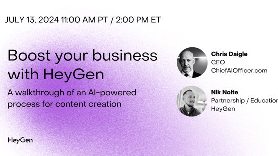 Boost Your Business with HeyGen: An AI-Powered Process for Content ...