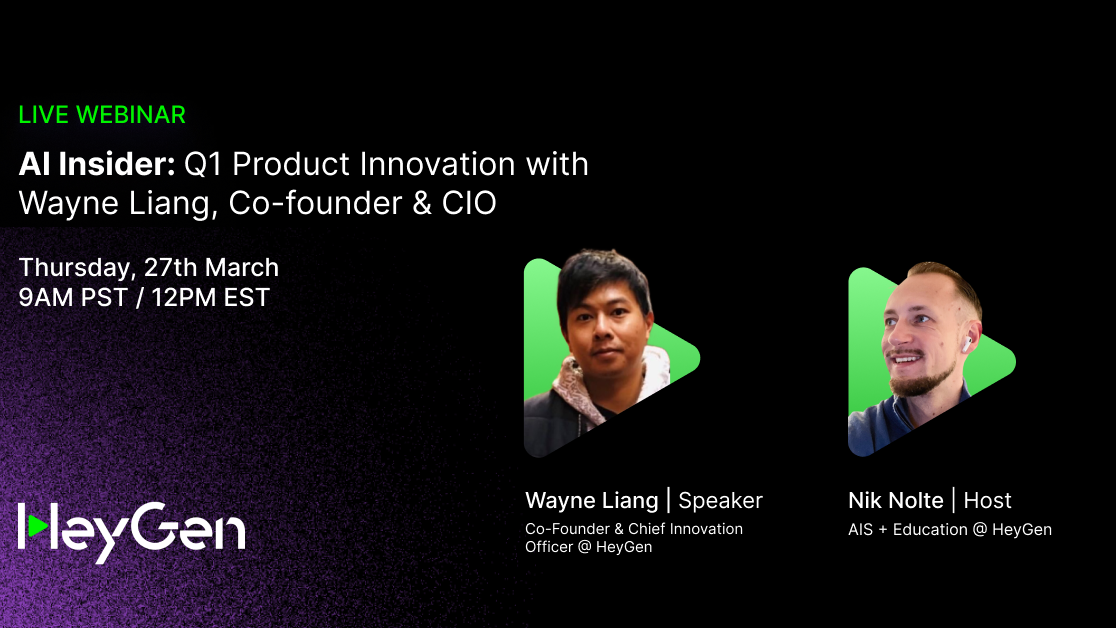 AI Insider: Q1 Product Innovation with Wayne Liang, Co-founder of ...