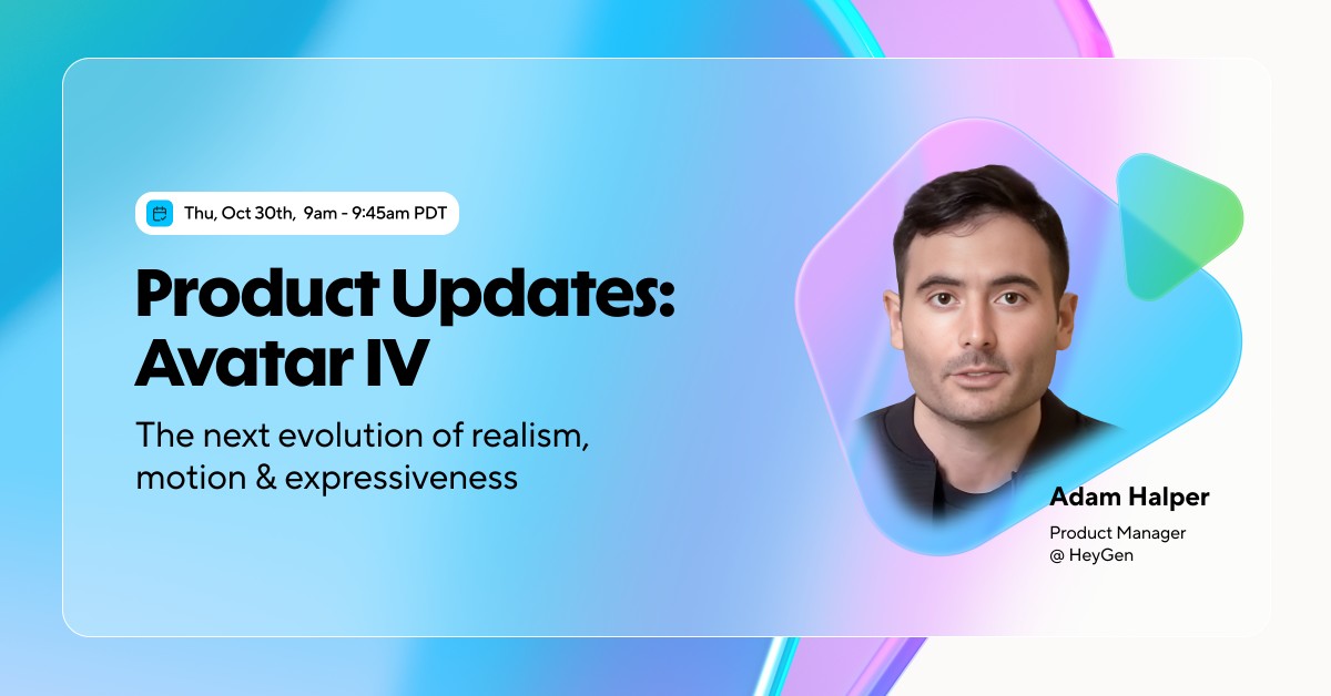 Monthly Product Updates: Avatar IV: The Next Evolution of Realism ...