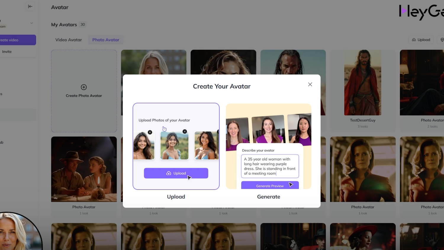 Generate Looks Tutorial: Moving Photo Avatars - Video | HeyGen Hub