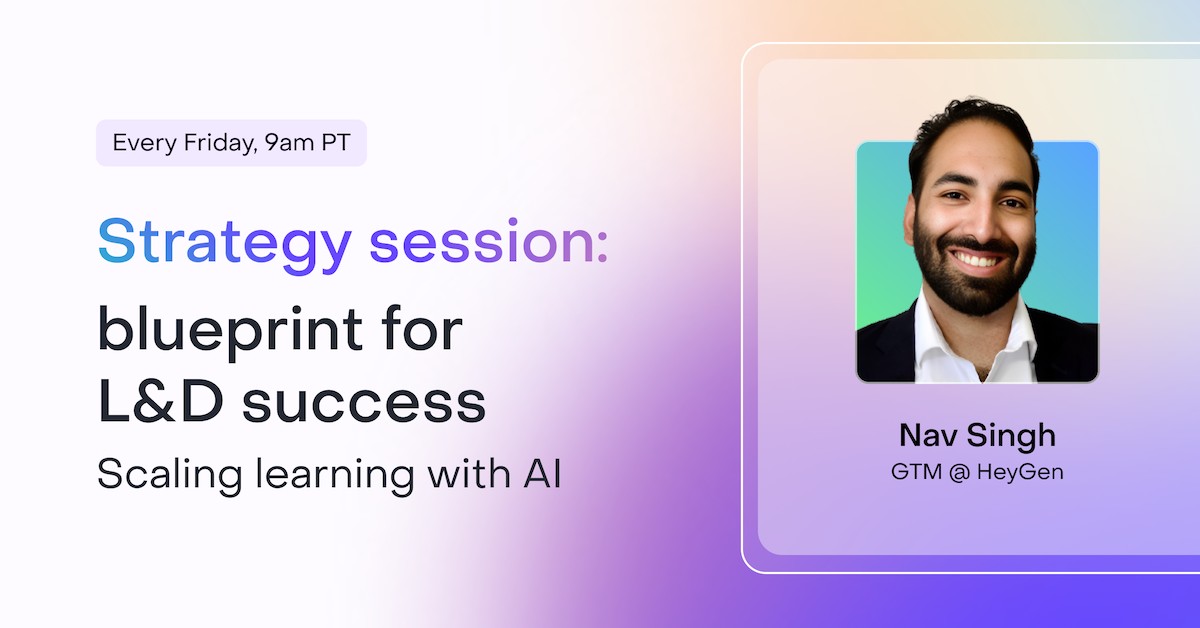 Strategy session: a blueprint for L&D success- scale learning with AI ...