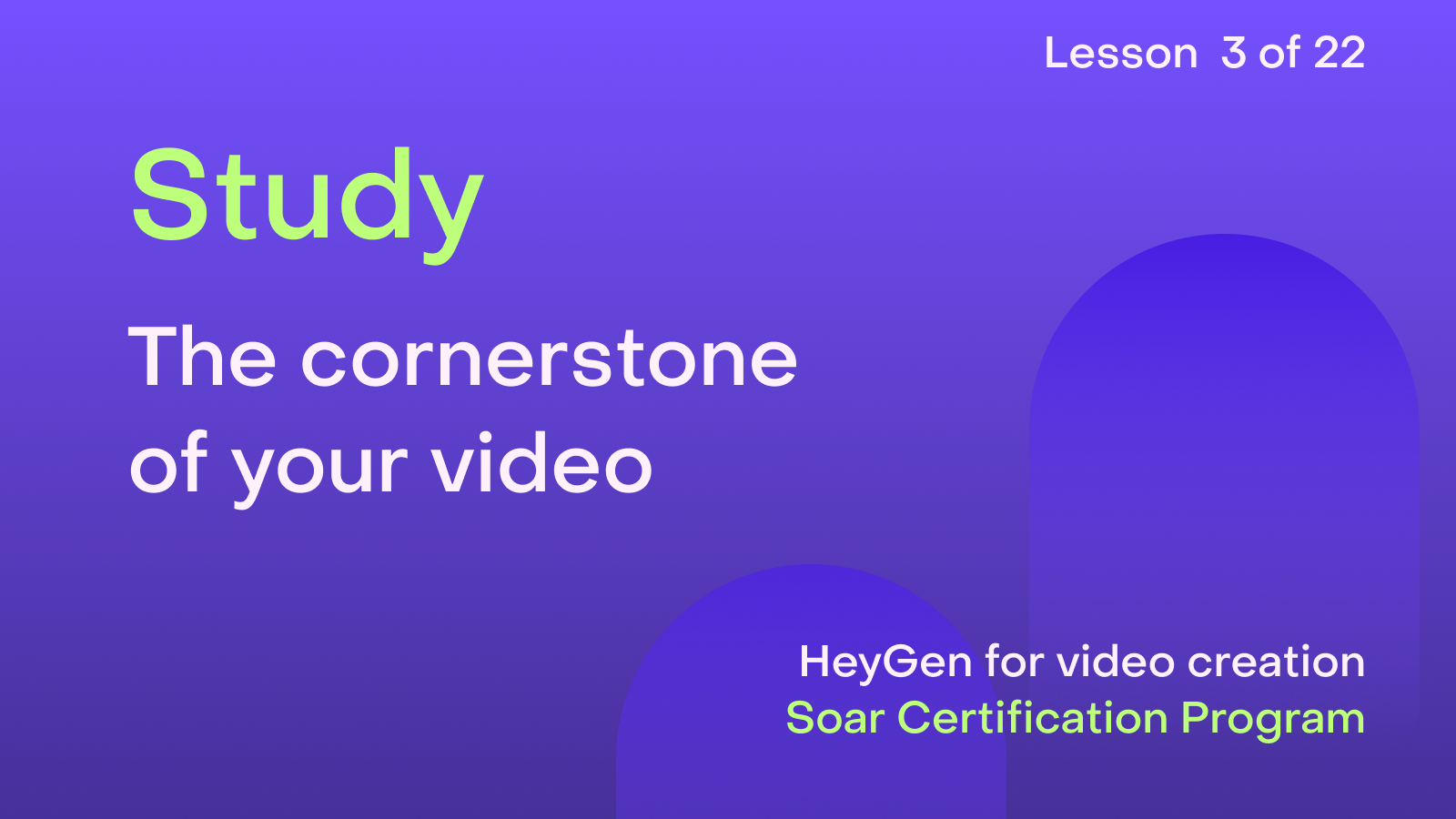 HeyGen Academy Foundations - Study: The cornerstone of your video - Guide | HeyGen Hub