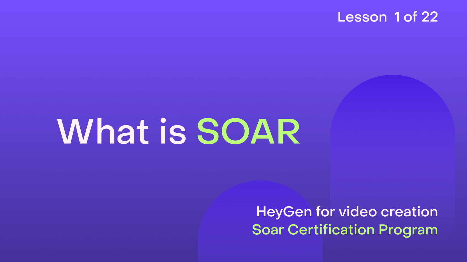 HeyGen Academy Foundations - What is SOAR? - Guide | HeyGen