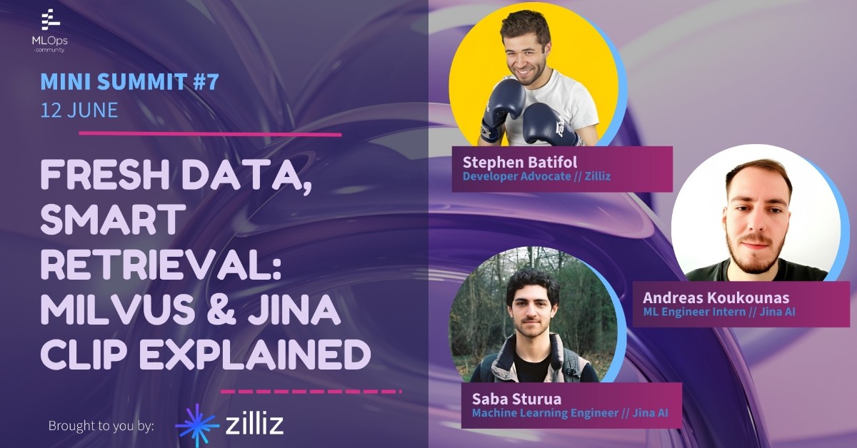 Fresh Data, Smart Retrieval: Milvus & Jina CLIP Explained - Event | MLOps Community