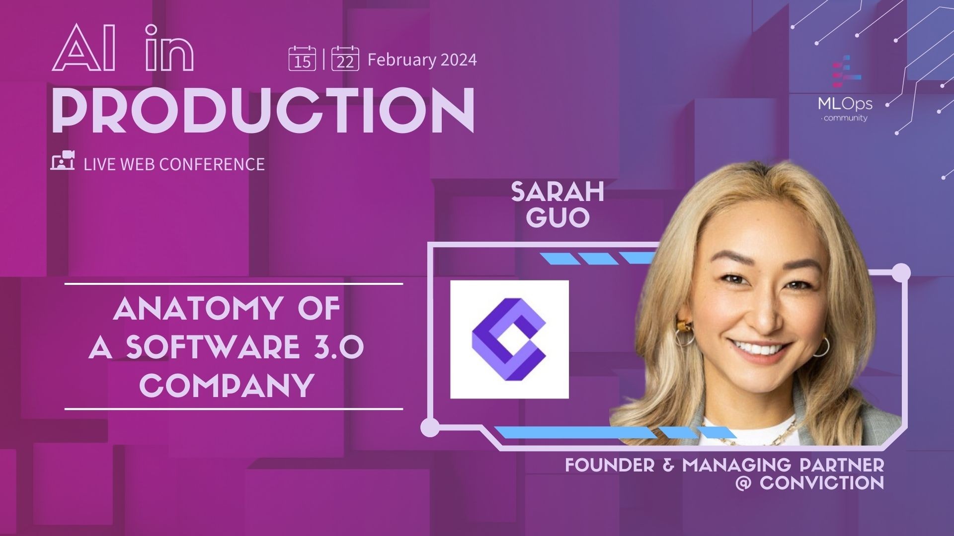 Anatomy Of A Software 30 Company Sarah Guo Ai In Production Keynote Video Mlops Community 
