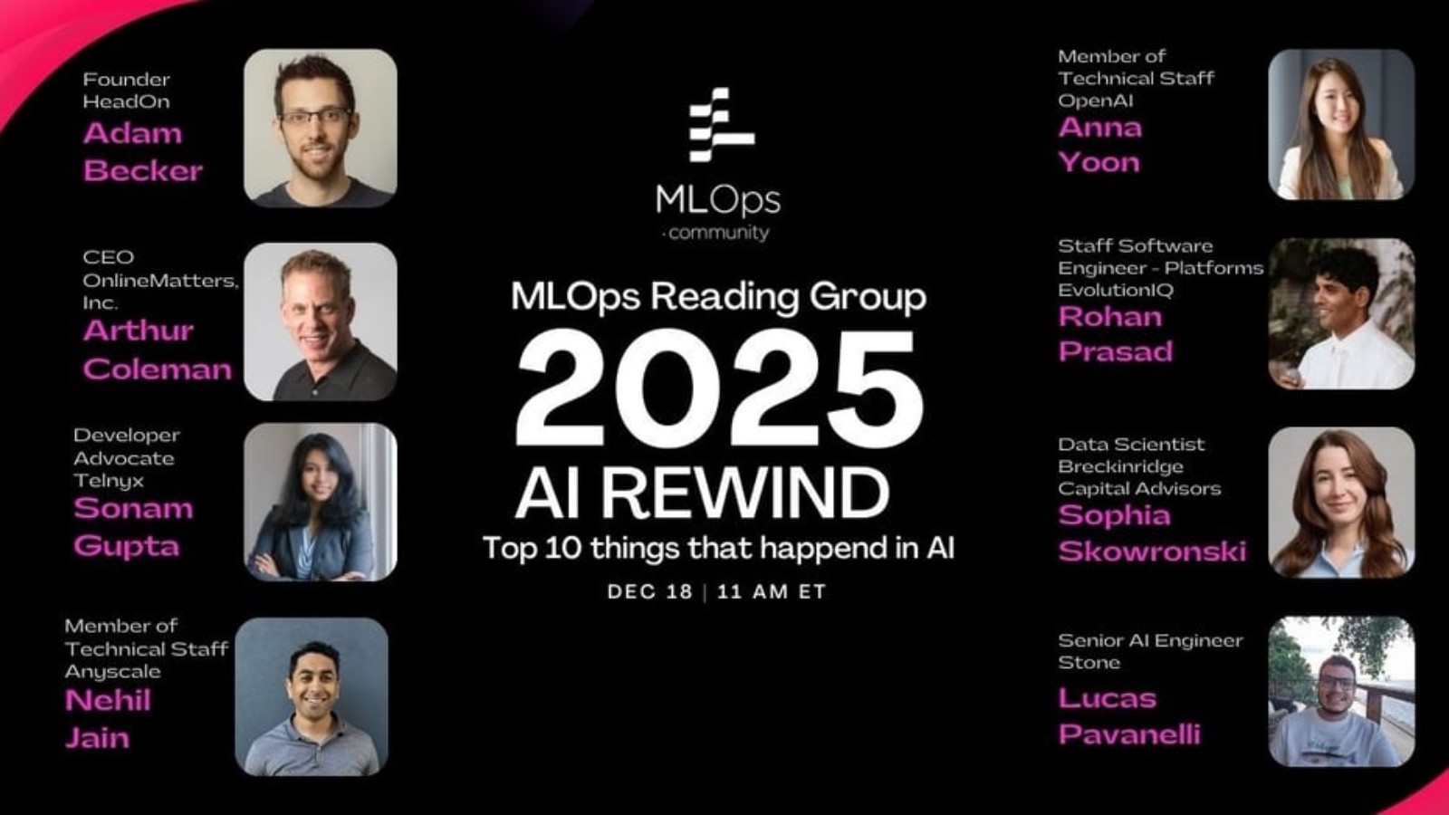 AI REWIND 2025 - MLOps Reading Group Year-end Special - Video | MLOps Community