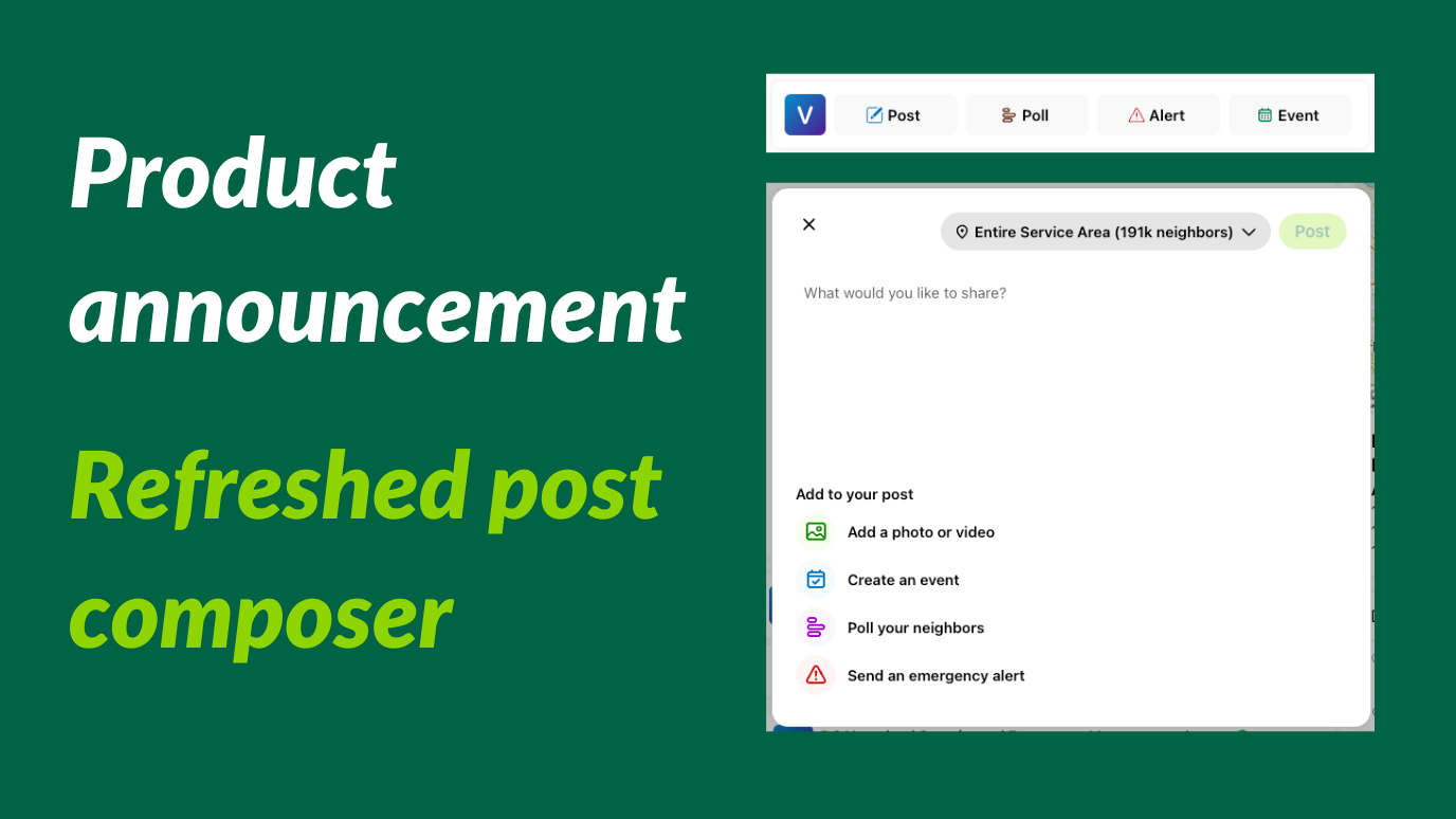 Product annoucement: Refreshed post composer on Nextdoor! - Blog ...