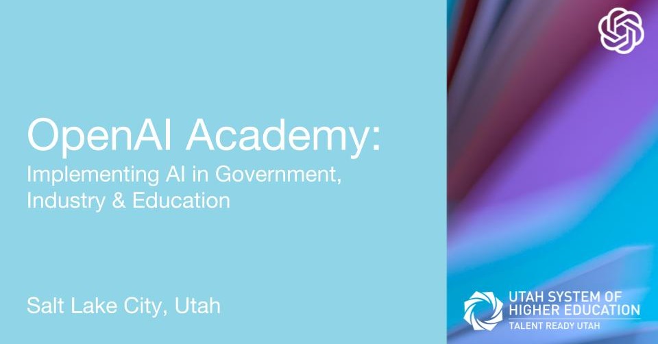OpenAI Academy: Utah - Event | OpenAI Academy