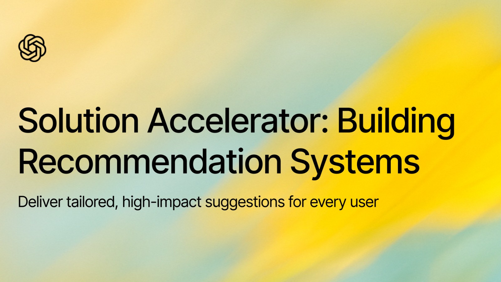 Solution accelerator: building recommendation systems - Resource ...