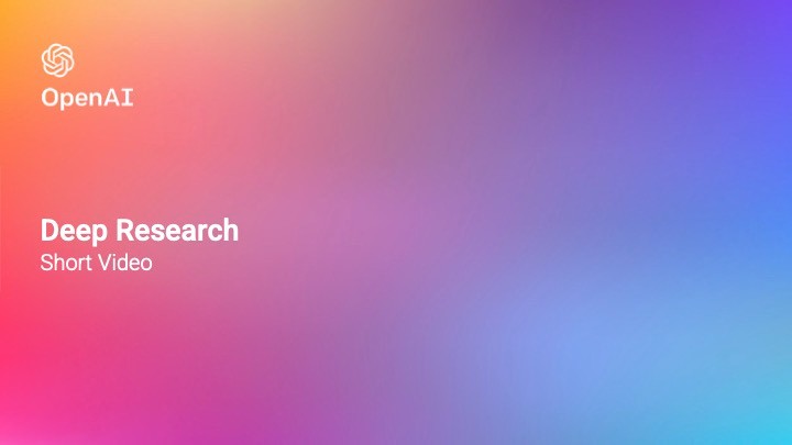 Deep Research - Video | OpenAI Academy