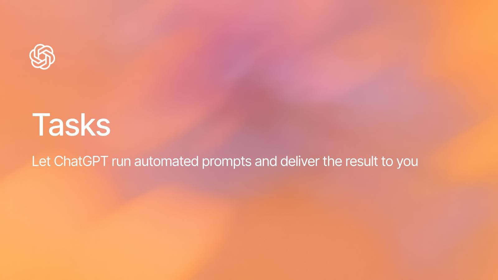 Tasks - Resource | OpenAI Academy