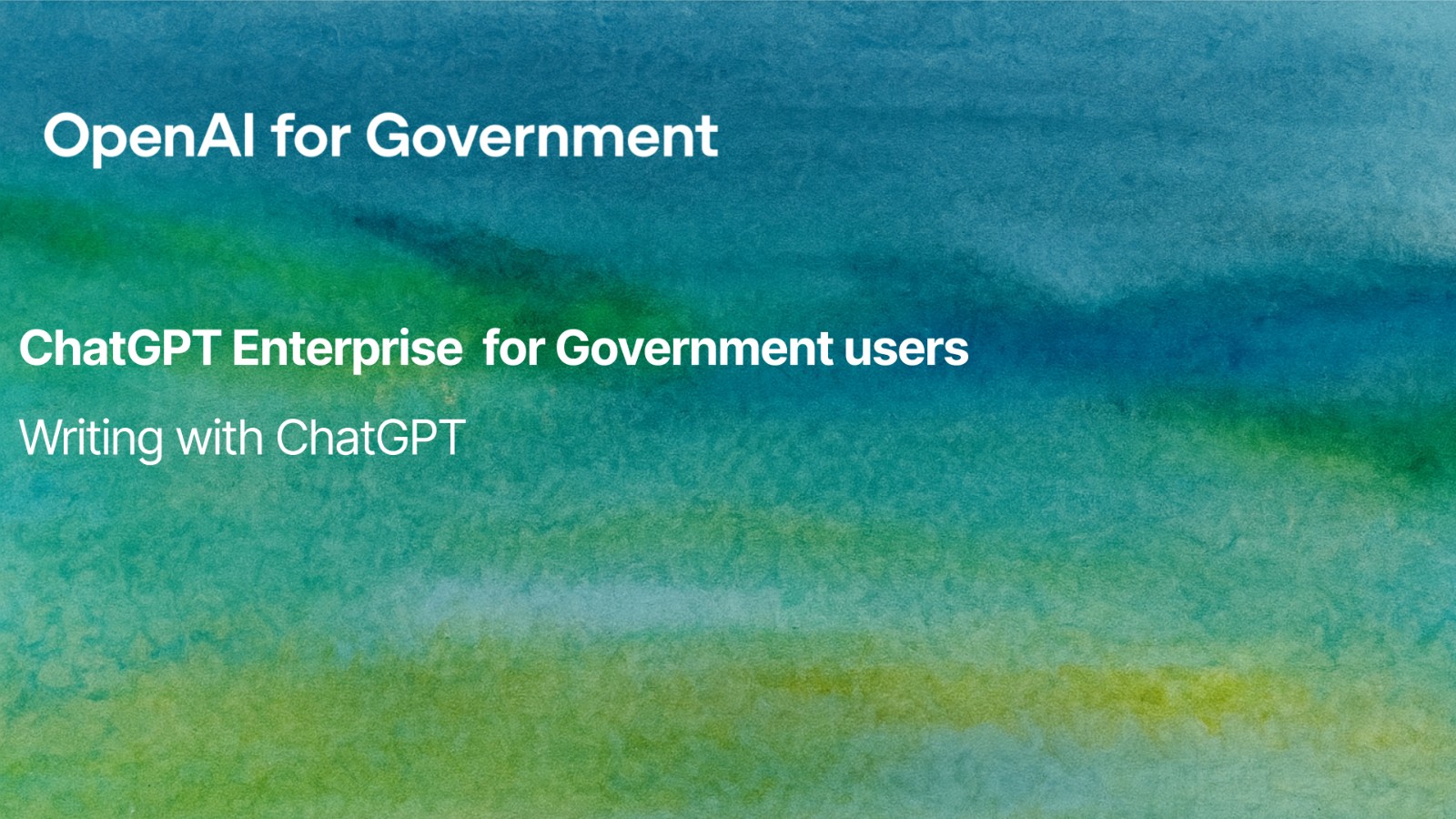 Rapid Document Drafting for Government Teams Using ChatGPT Enterprise ...