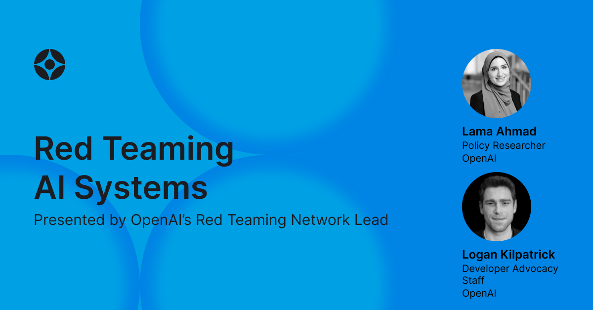 Virtual Event: Red Teaming AI Systems - Event | OpenAI Forum