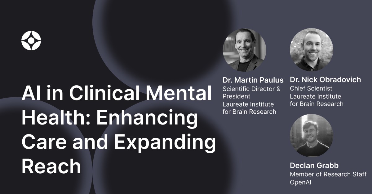 Virtual Event: AI in Clinical Mental Health: Enhancing Care & Expanding Reach - Event | OpenAI Forum
