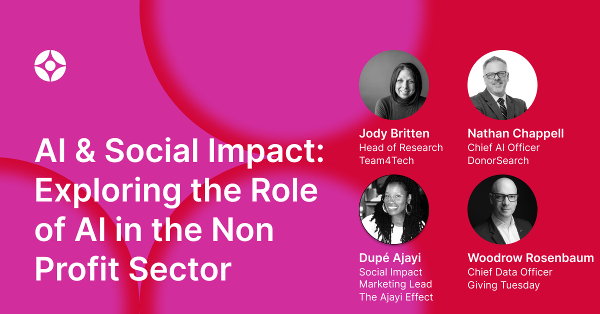 Virtual Event: AI & Social Impact: Exploring the Role of AI in the Non Profit Sector - Event ...
