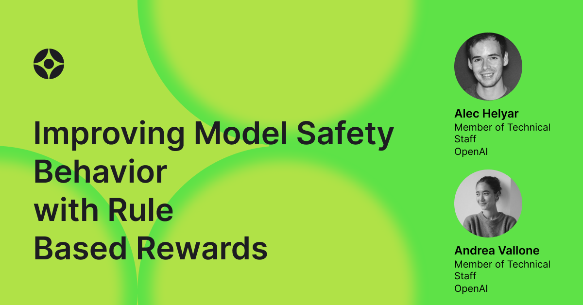 Virtual Event: (New Date Coming Soon) Improving Model Safety Behavior ...