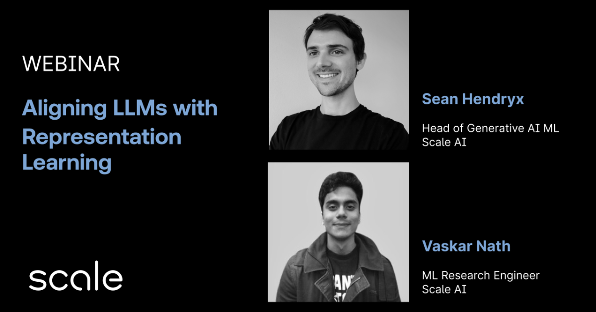 Aligning LLMs with Representation Learning - Event | Scale Events