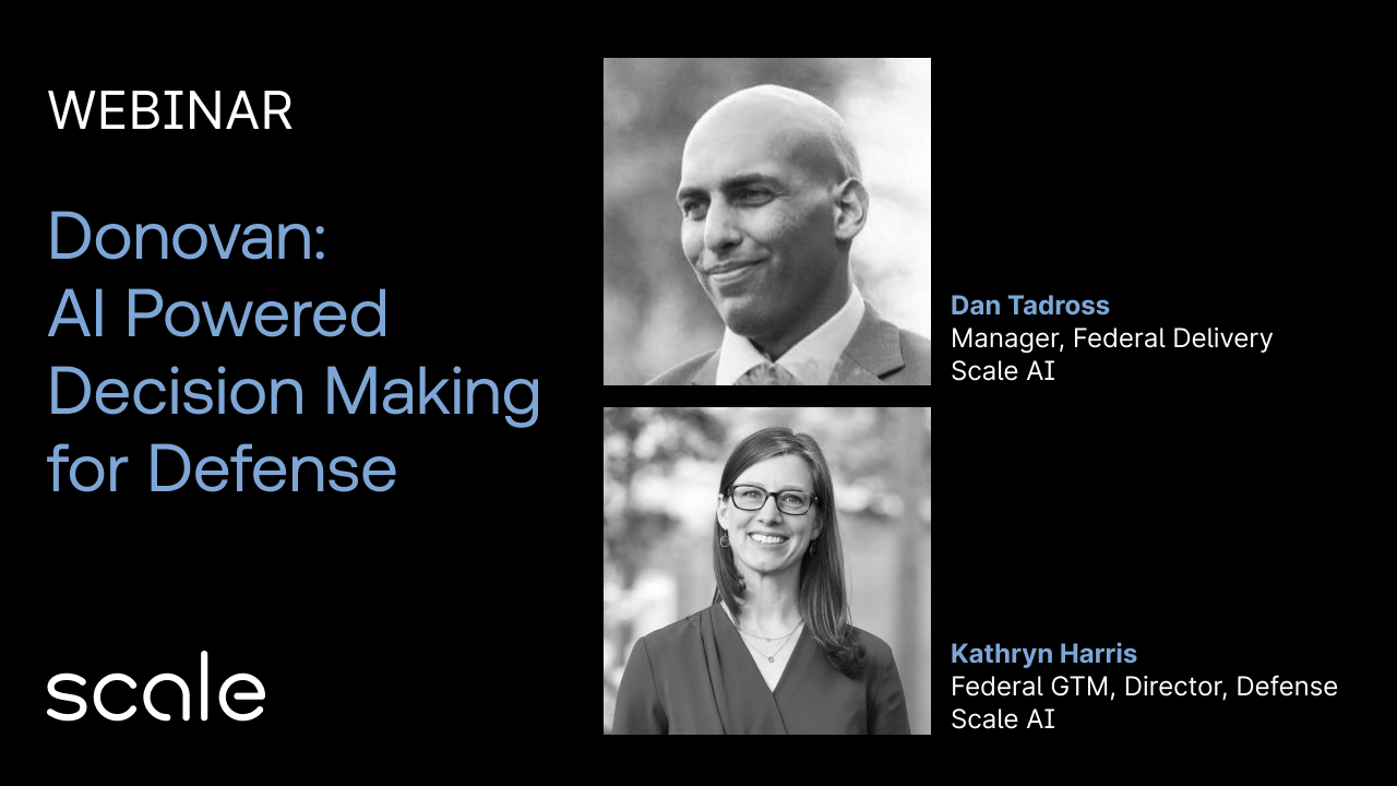 Donovan - AI Powered Decision Making for Defense - Video | Scale Events