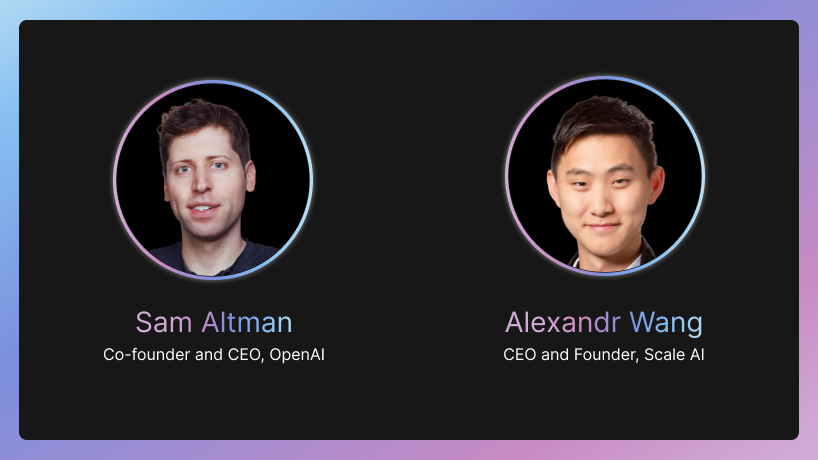 The Future of AI Research with Sam Altman of Open AI - Video | Scale Events