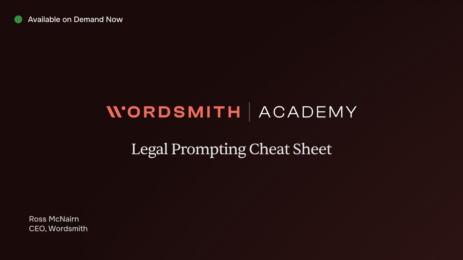 Legal Prompting Cheat Sheet - Resource | Wordsmith AI