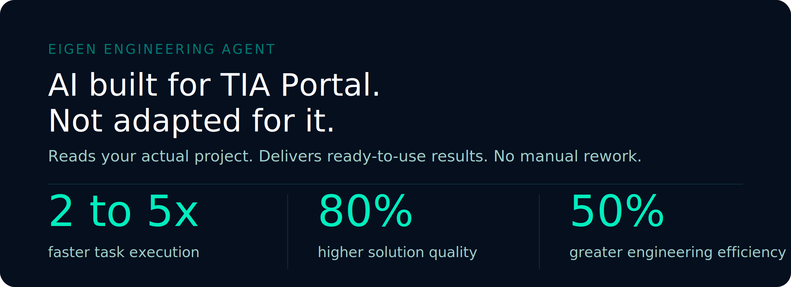 Meet Eigen: the AI agent that actually knows your TIA project